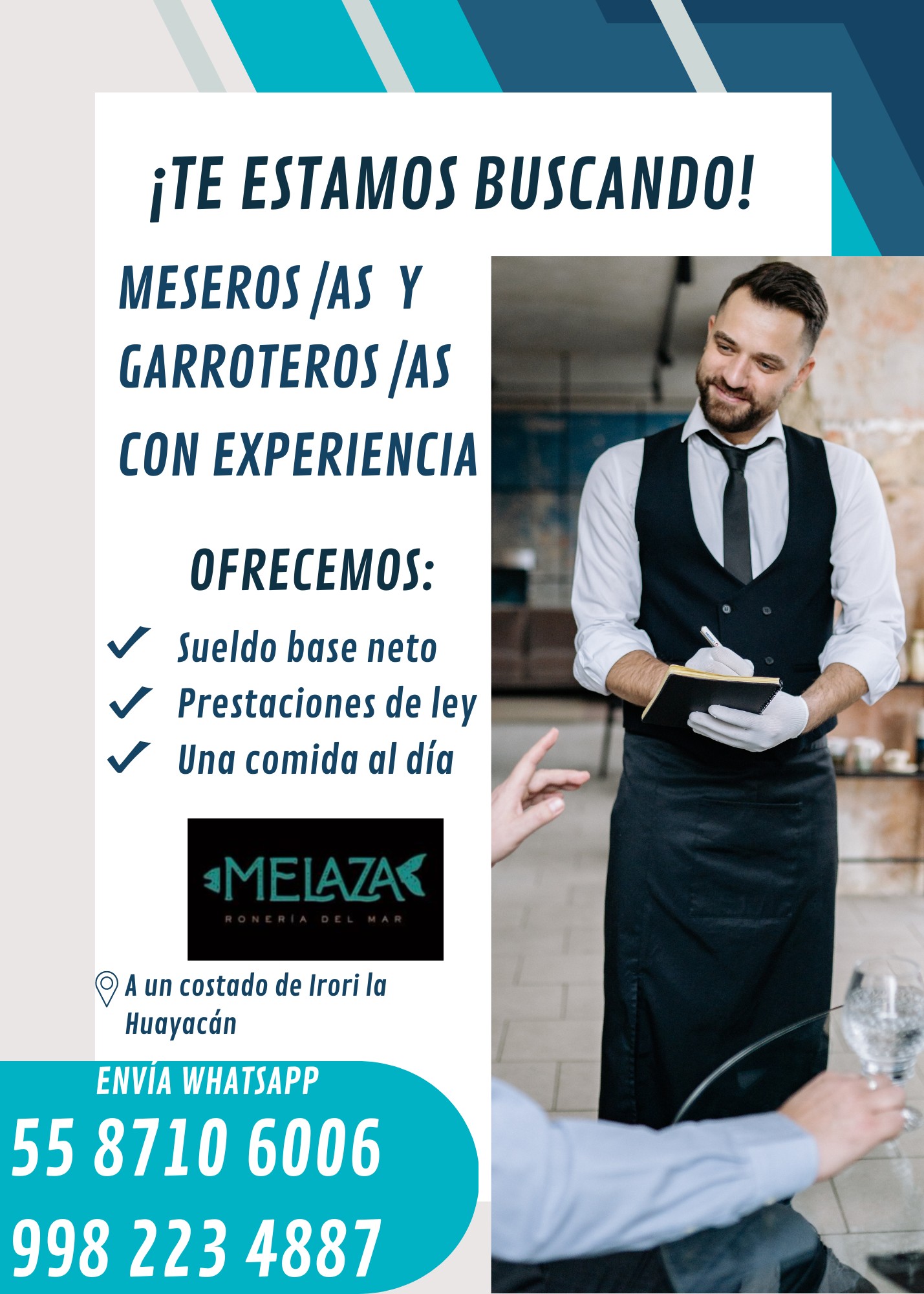 Trabajos de Mesero o Mesera en Cancún - Recluton.com